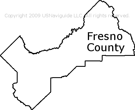 Fresno County Boundary Map Fresno County, California Wikipedia