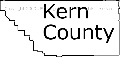 Kern County Zip Code Map